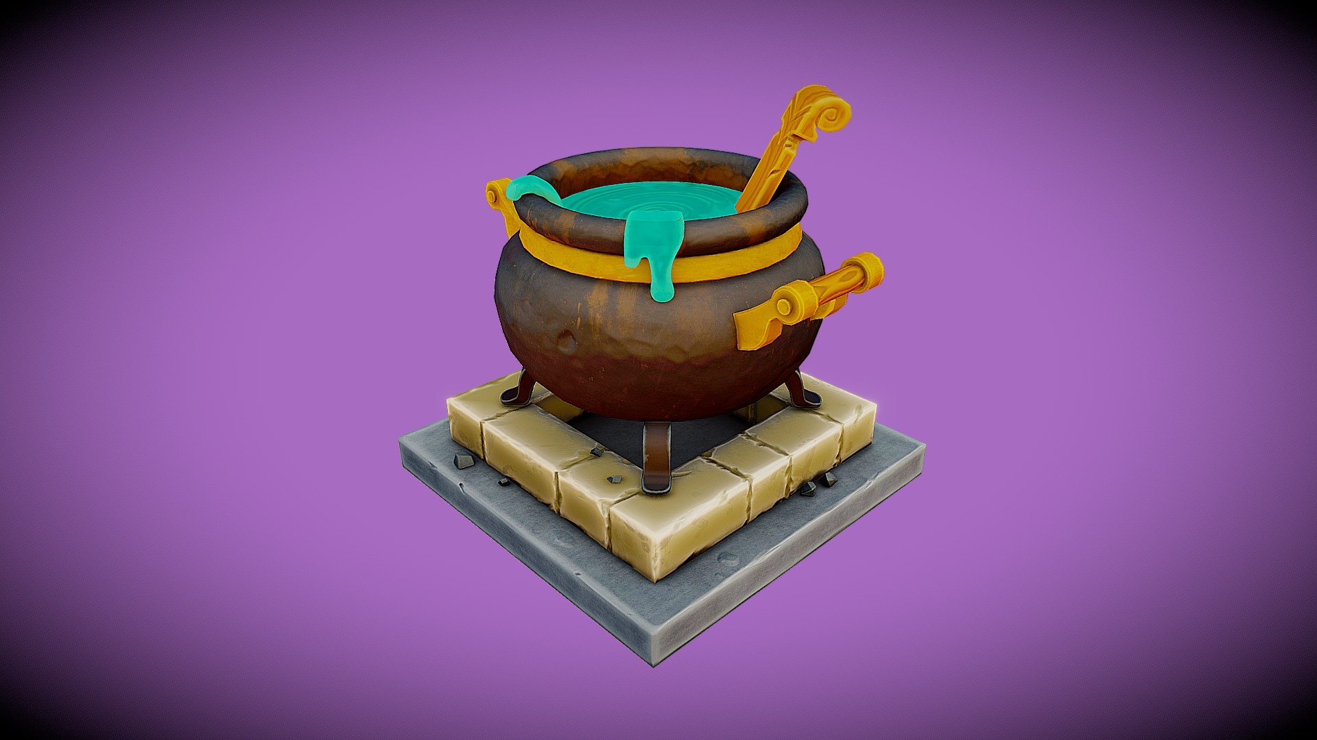 Cauldron Stylized - Download Free 3D model by snakadaktal [1b6bcd7 ...