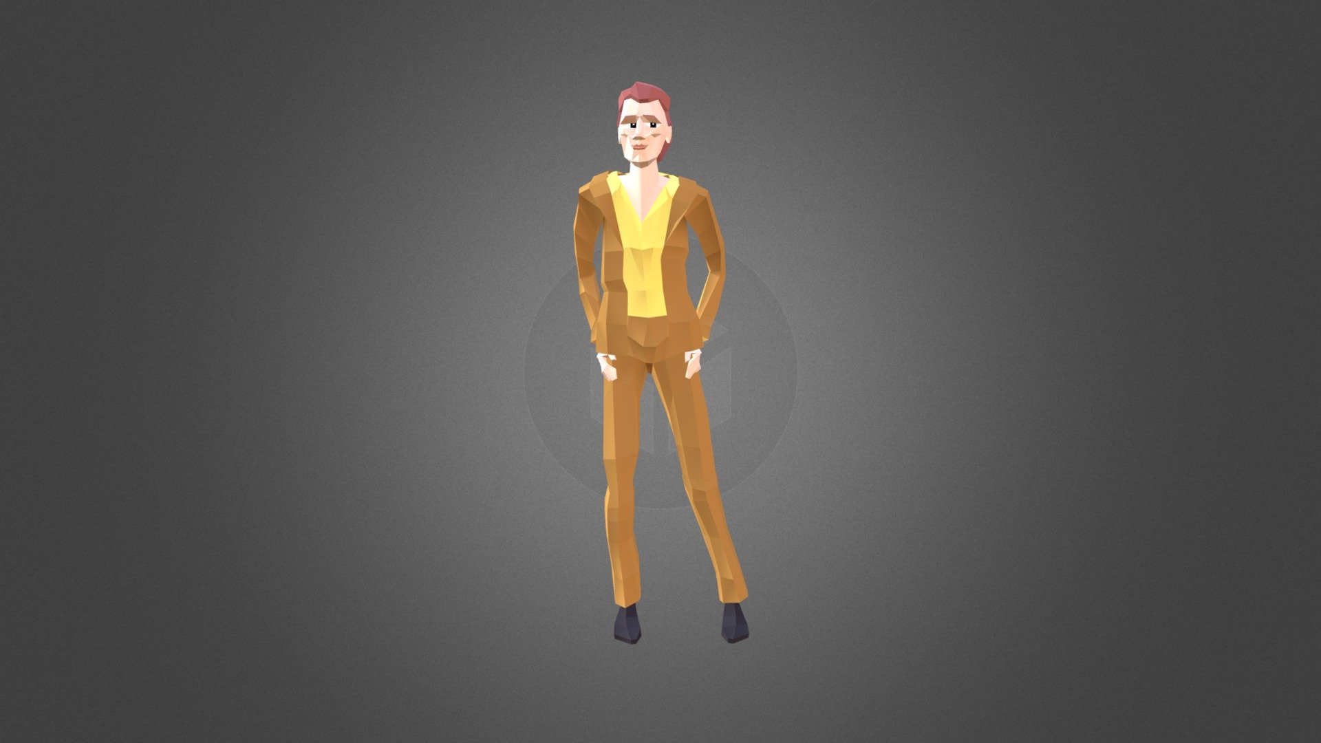 Low Poly David Bowee - Buy Royalty Free 3D model by yogyog [1b6c6f2 ...