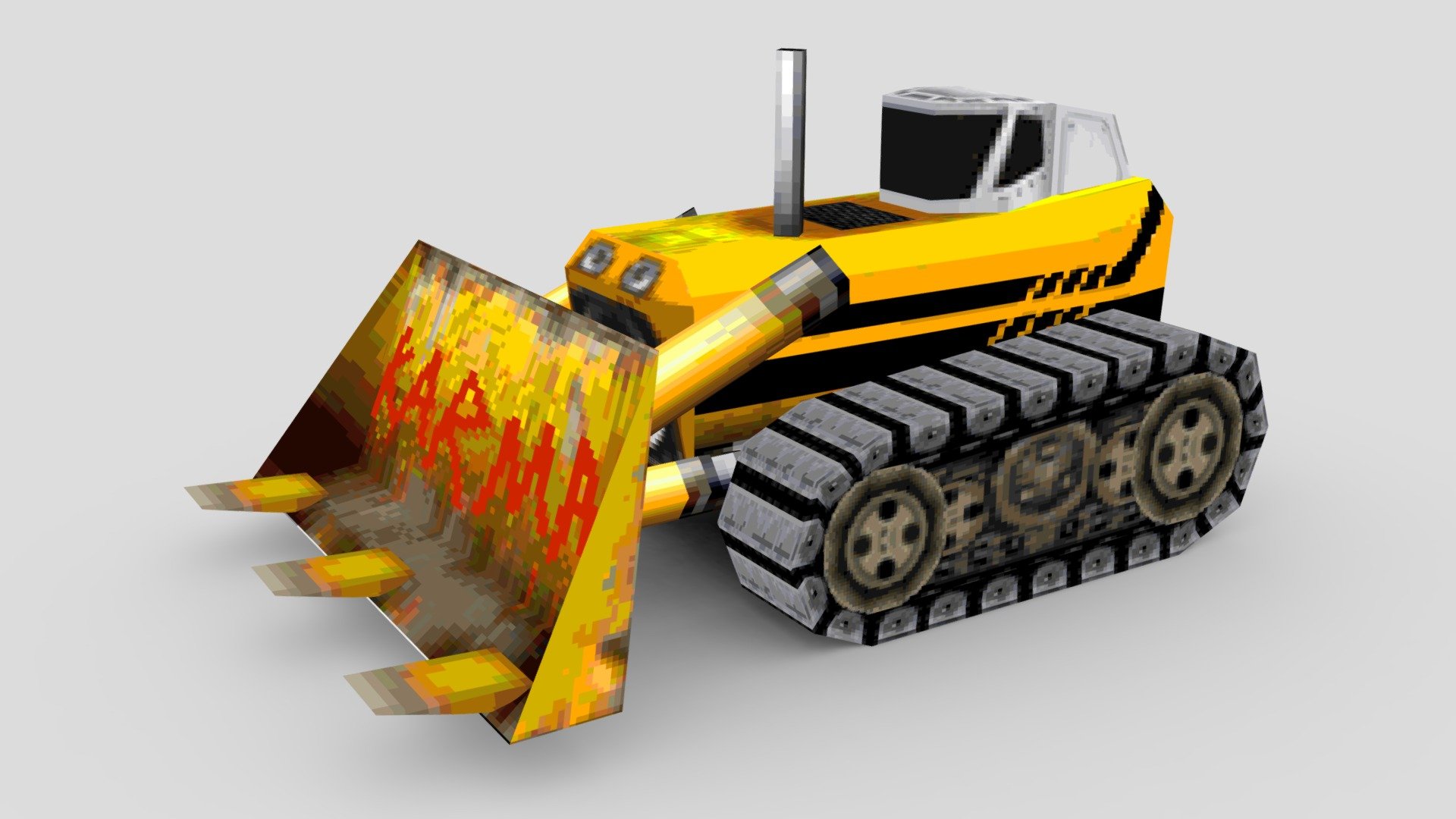 Ps1 Bulldozer Remastered - Download Free 3D model by Carmalogue ...