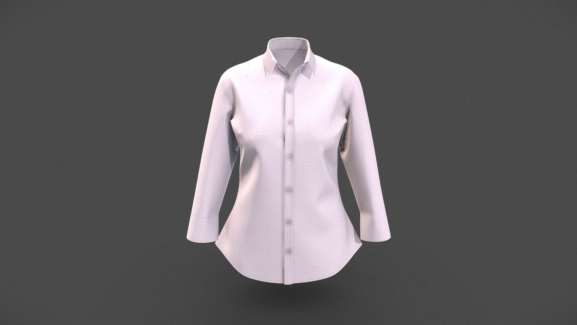 Women Apparel Fashion Solid Shirt - Buy Royalty Free 3D model by ...