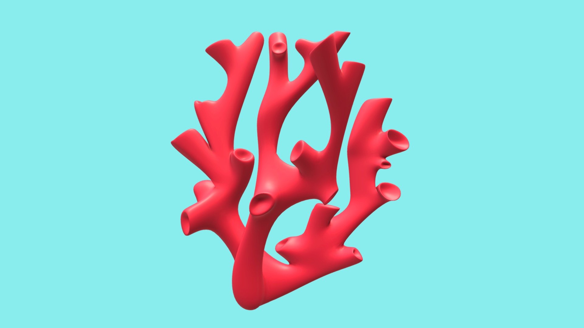 Coral - 3D model by Victoria Billings (@vbilling1) [1b6fcc5] - Sketchfab