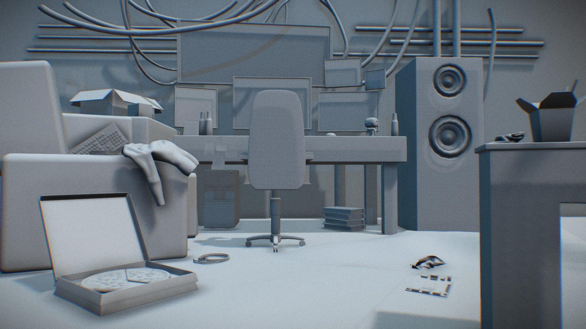 Hackers Room (2023) 3D Recreation - 3D model by Cynicalia [1b70587 ...