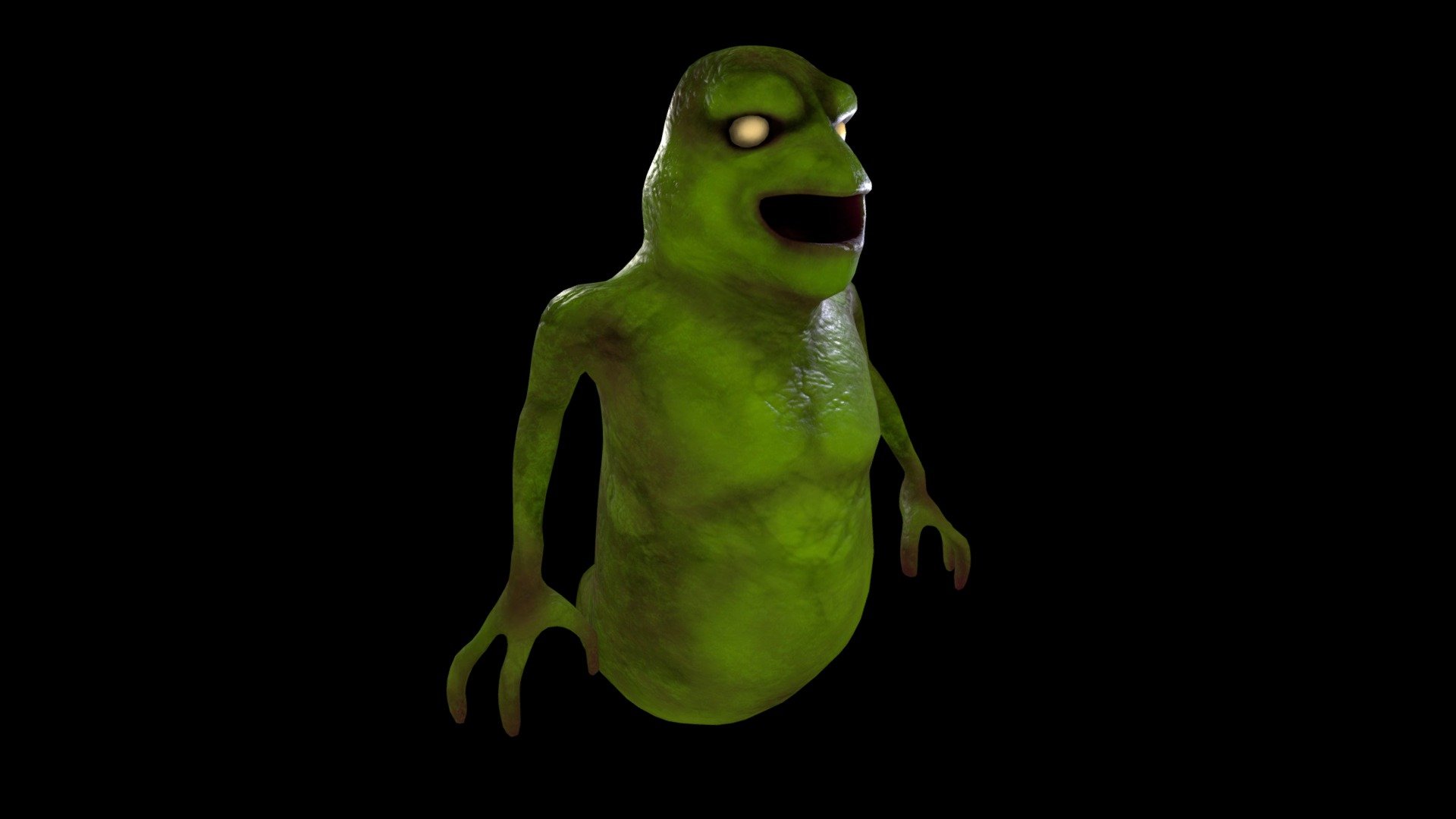 Green Ghost Idle Animation - Download Free 3D model by Alexander ...