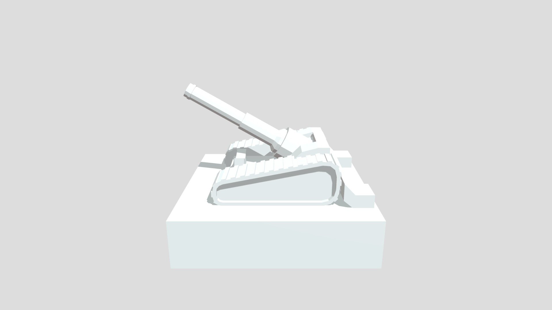 Artillery Cannon Tank - 3D model by HawkeMont [1b72638] - Sketchfab