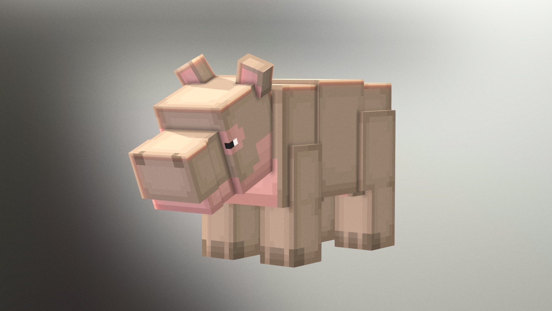 Hippopotamus - Custom Minecraft Model - 3D model by jessdragon12 ...