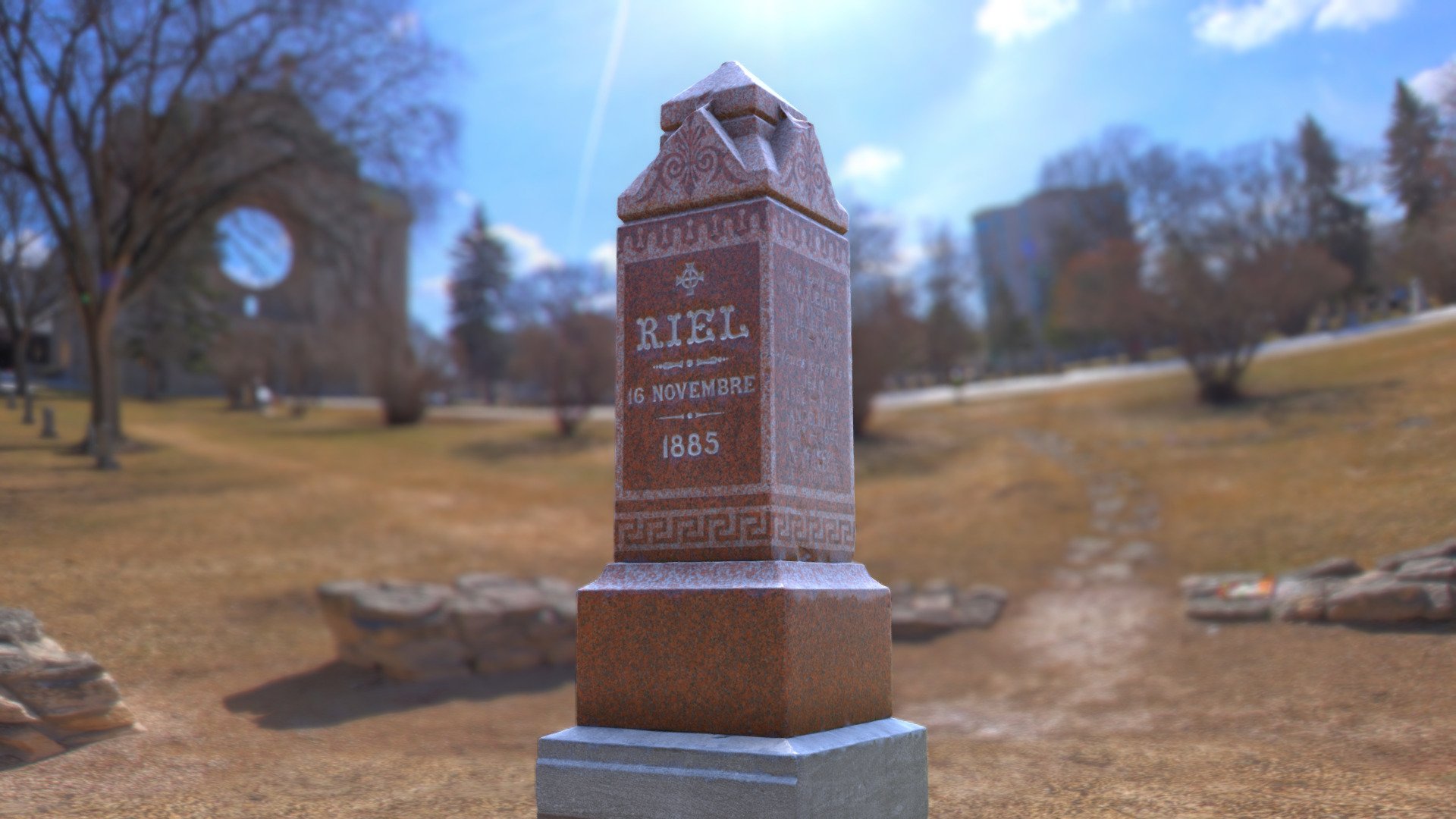 Louis Riel's Tomb - 3D model by jvouillon [1b78b3f] - Sketchfab