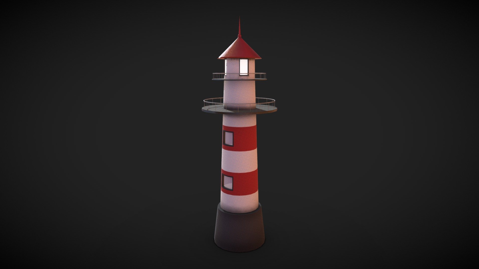 Lighthouse / Faro - 3D model by Lara Foster (@LaraFoster) [1b79270 ...