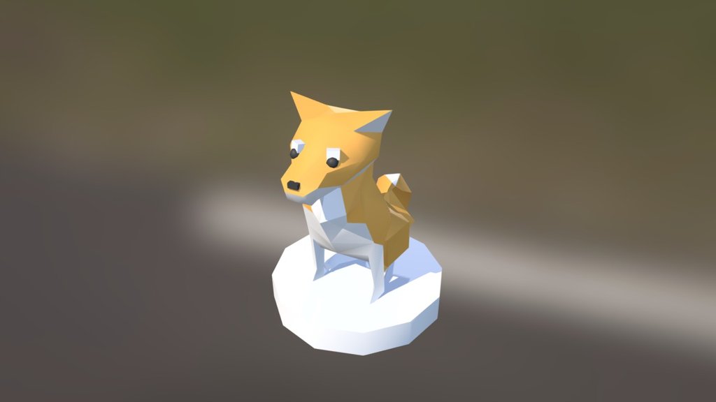 Low poly shiba - 3D model by torii [1b7a433] - Sketchfab