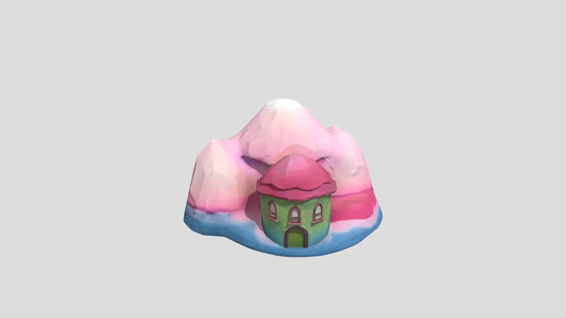 Cotton Candy Peaks - 3D model by fudrim06 [1b7e439] - Sketchfab