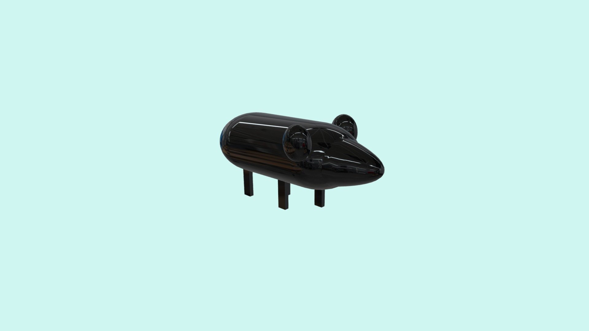 Mallow Strange Weird Animal Bird Cylinder Cute - Download Free 3D model ...