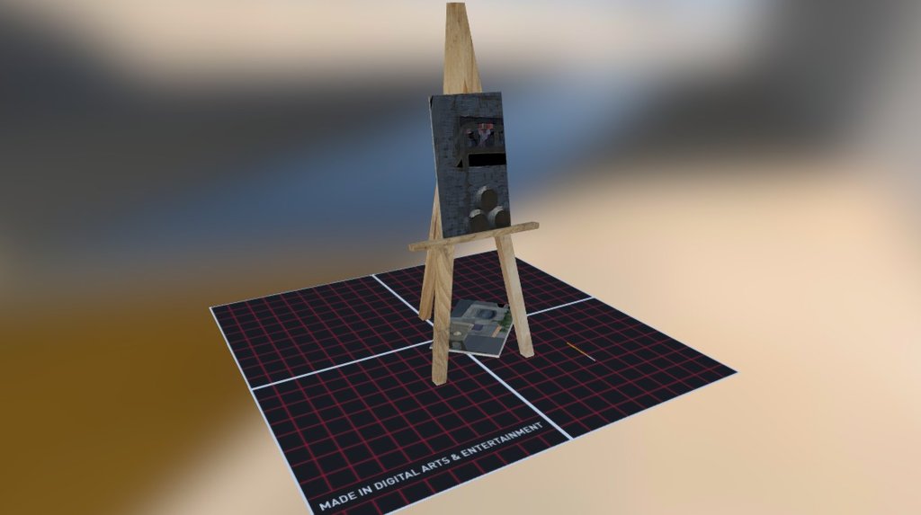 Prop_ Painting Stand - 3D model by Cedric Van De Walle (@cedric.van.de ...
