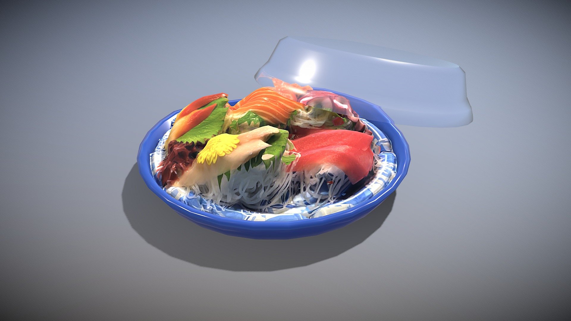 Sashimi Plate (Lowpoly remesh and enhancement) - Download Free 3D model ...