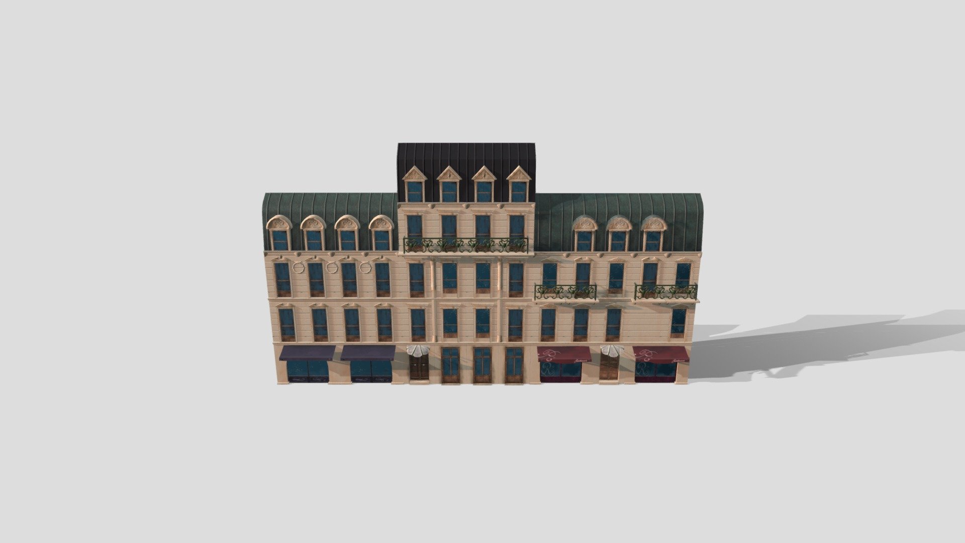 Haussmaniann Facade - 3D model by Mathilde Magoni (@ZuquitAlpha ...