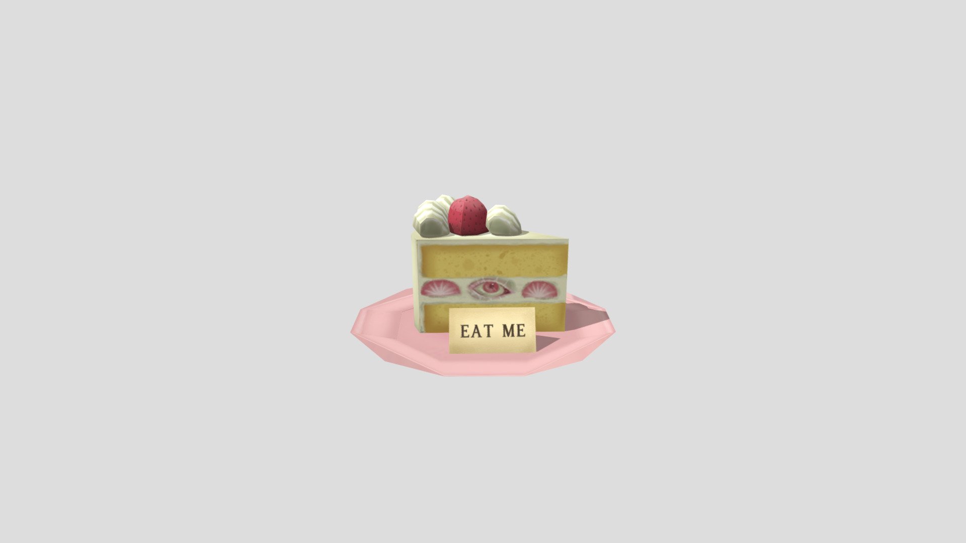 "Eat Me" Cake - 3D model by gummybard (@gummy-bard) [1b88b02] - Sketchfab