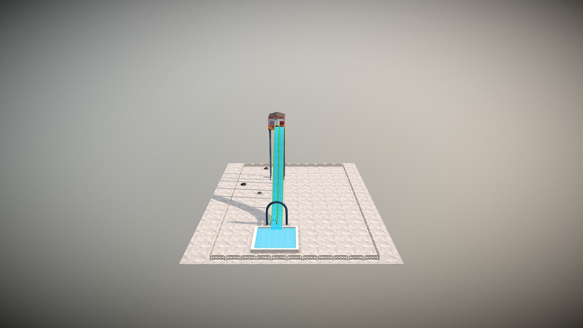 Water Slide - 3D model by Virtual Reality (@simulanis) [1b8a3e4 ...