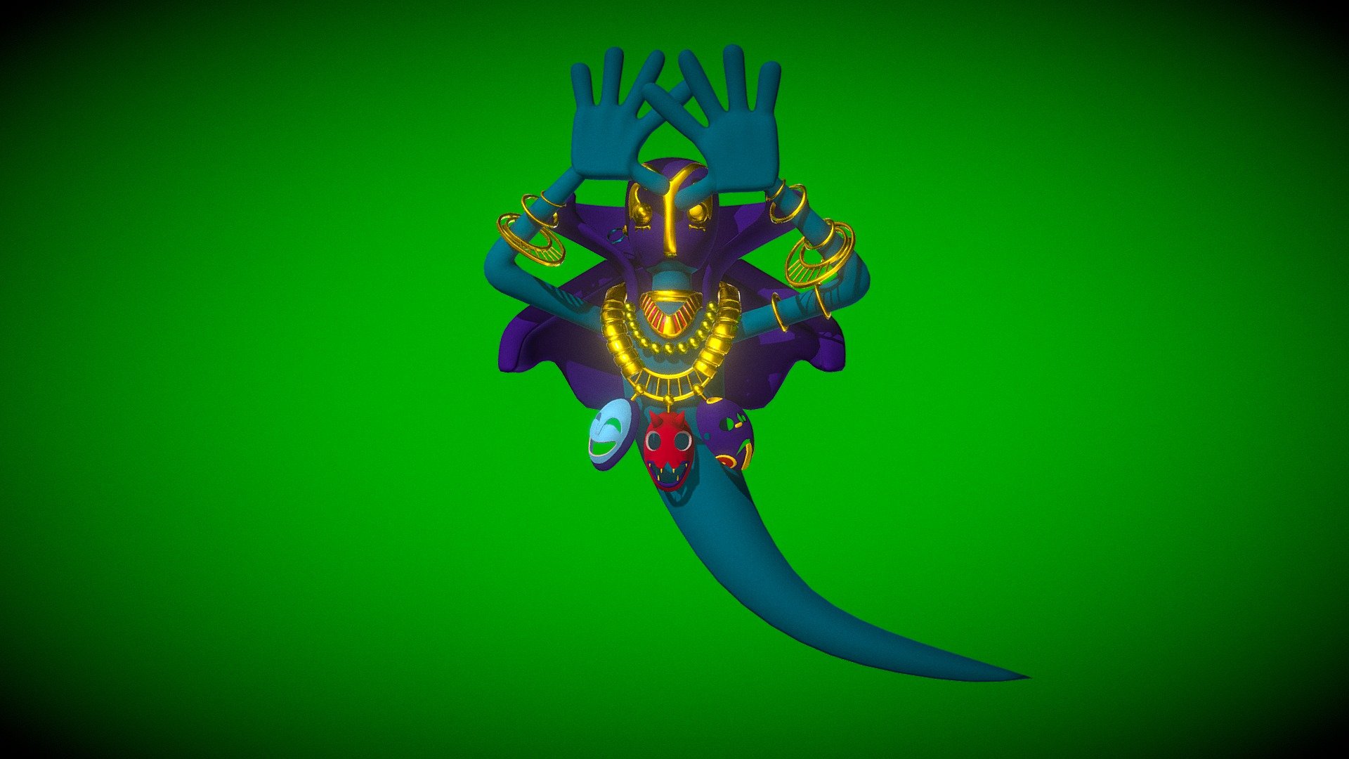Grand Tiki Elder (Yugioh) - Buy Royalty Free 3D model by Yanez Designs ...