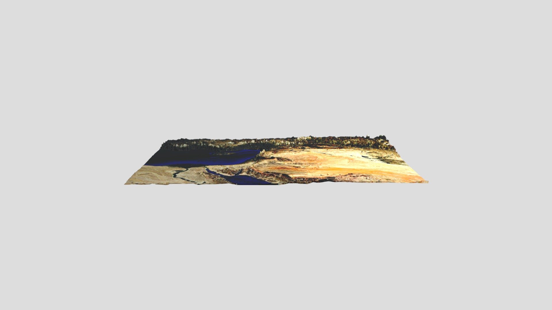 Mid East 3d Map With Texture FBX - Download Free 3D model by ...