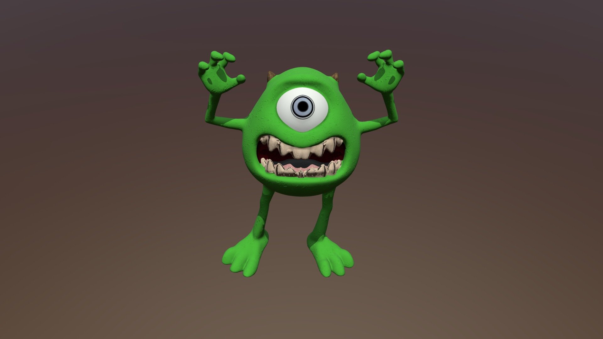 Mike Wazowski - 3D model by FaizanShreyas (@fayzbomb) [1b8d96b] - Sketchfab