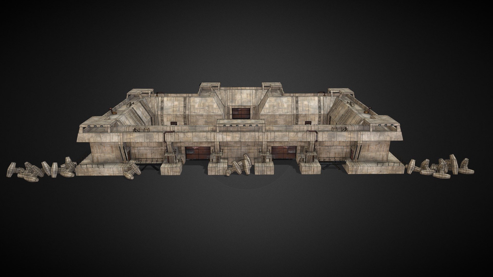 Future Fort Rev 006 SF - Buy Royalty Free 3D model by 3D Content Online ...