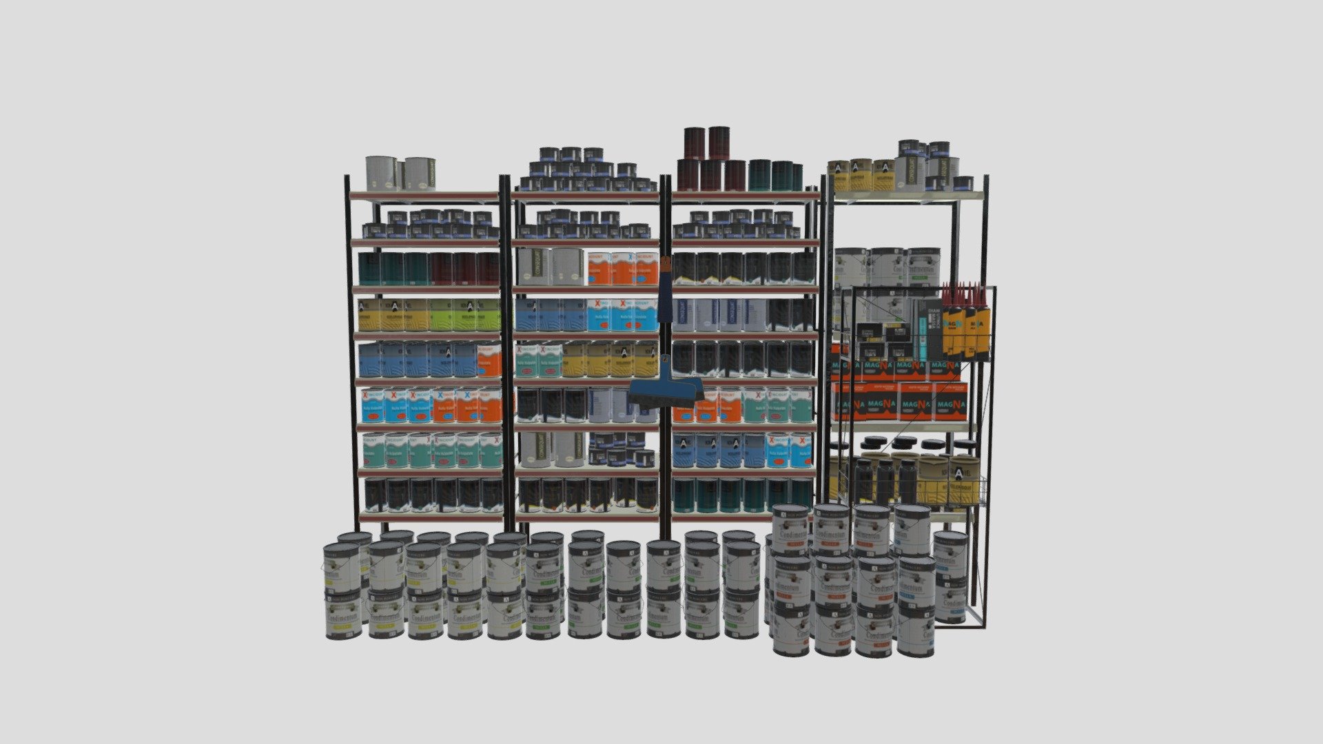 Store fixtures 6 AM216 Archmodel - Buy Royalty Free 3D model by ...