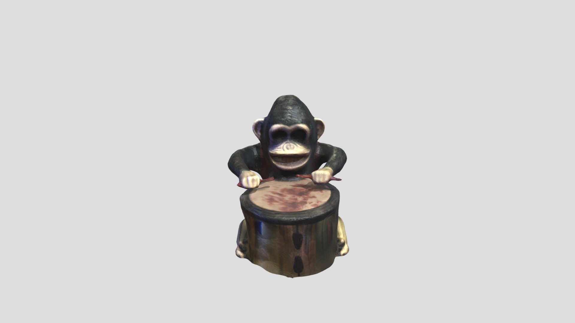 The Monkey Popcorn Bucket (Rigged) - Download Free 3D model by ...