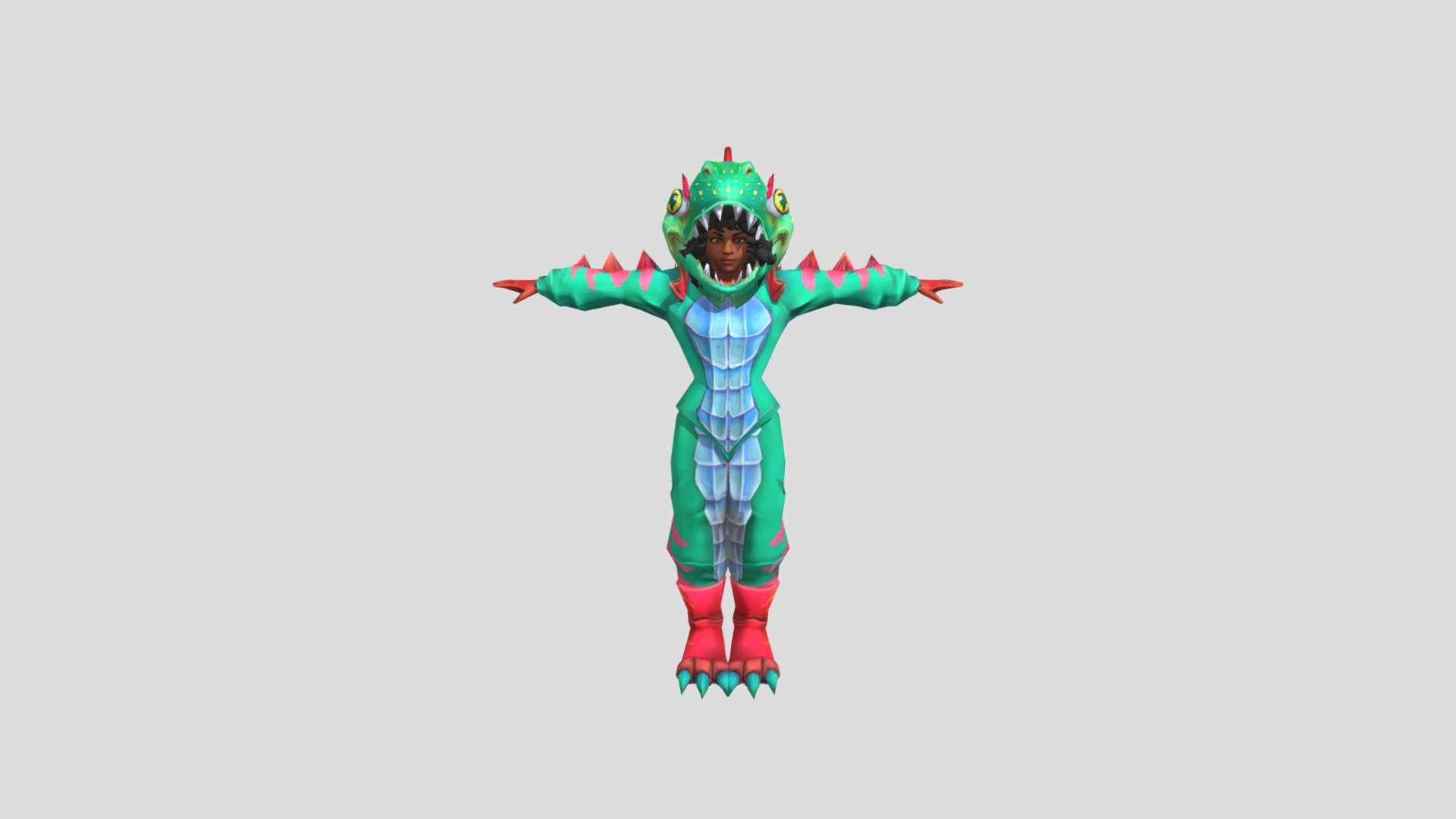 Female in Lizard Suit - Download Free 3D model by Kian_Snapdragon ...