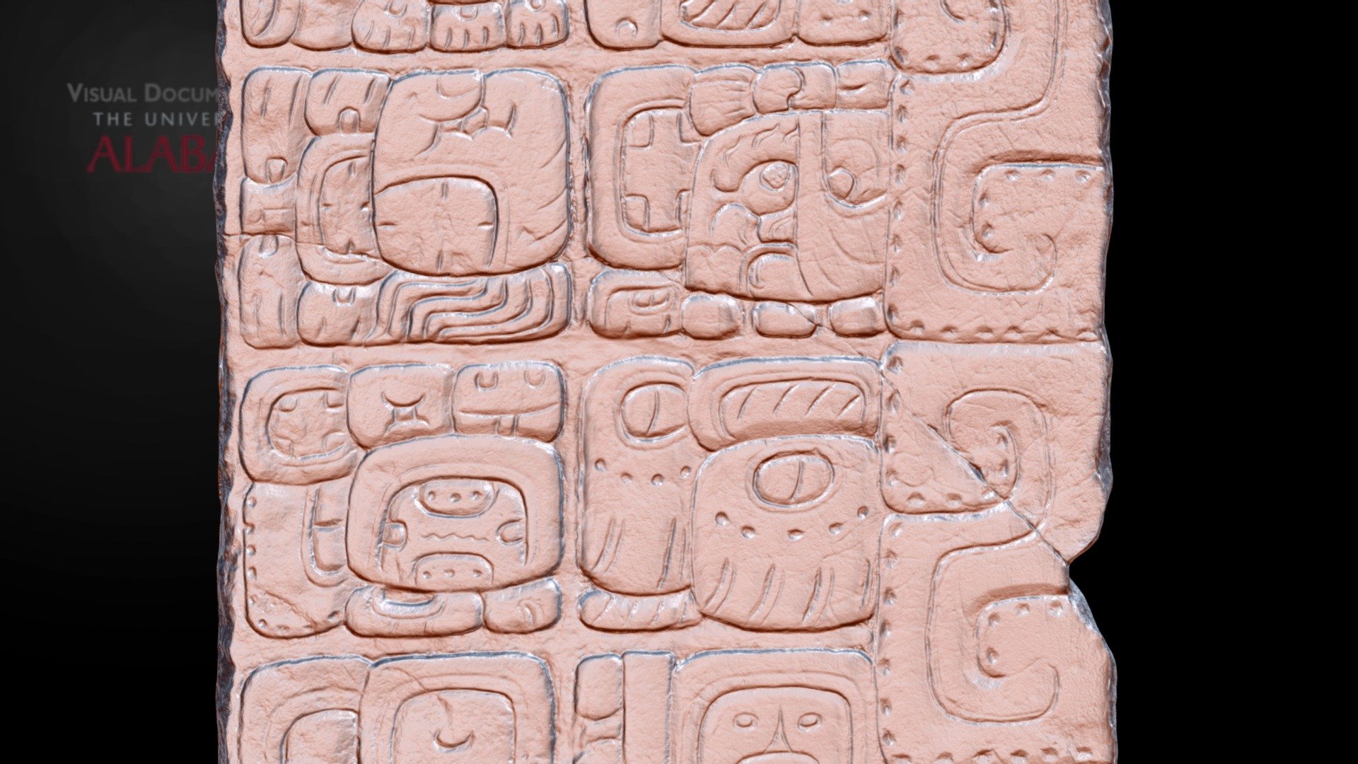 Classic Maya panel fragment - 3D model by Alexandre Tokovinine ...