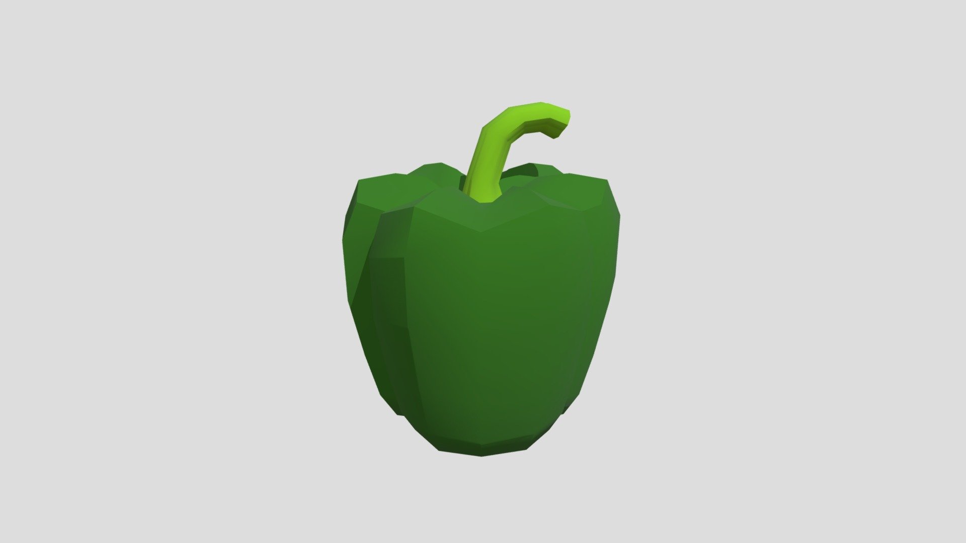 Green Pepper - Low Poly - Download Free 3D model by calebcram [1b9708e ...