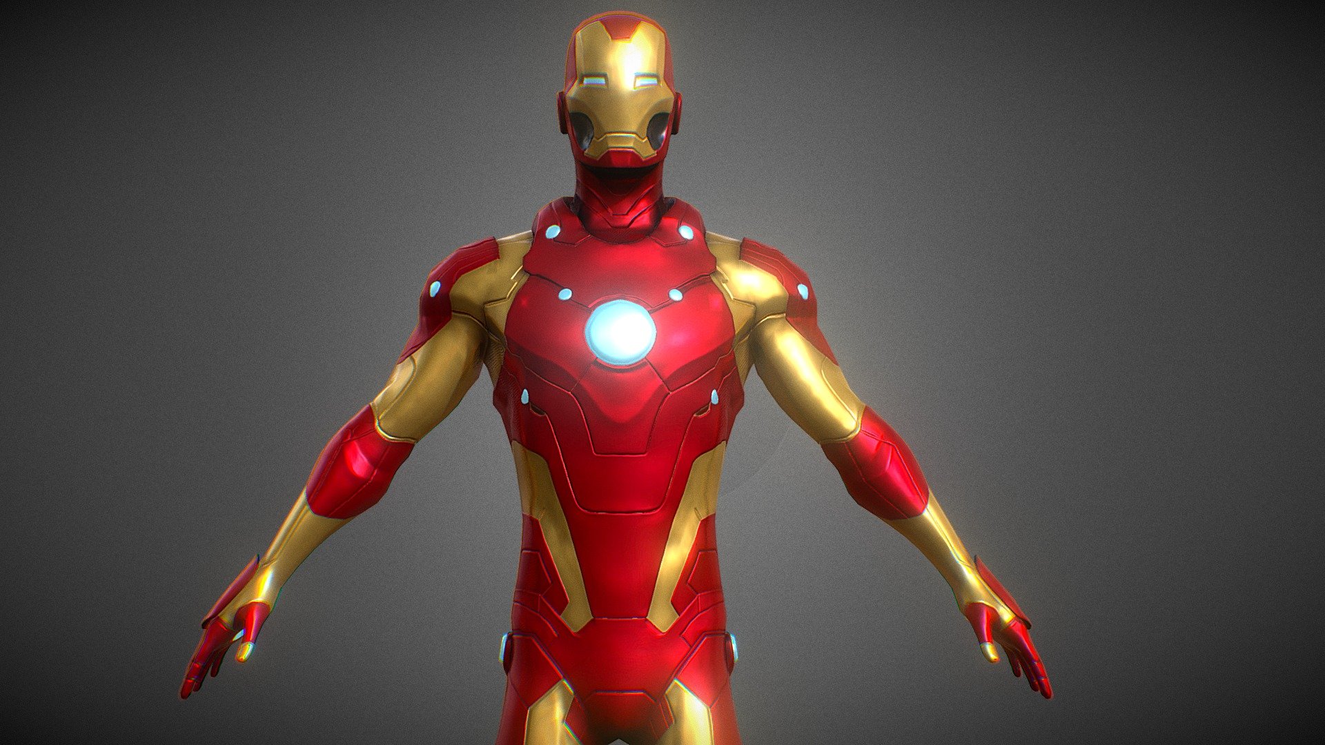 Iron Man Game Ready - Buy Royalty Free 3D model by MetalMan3D [1b98146 ...