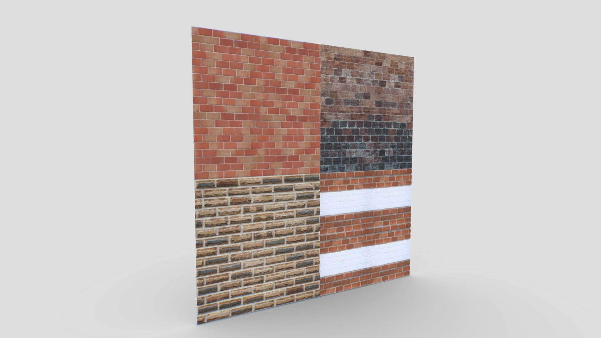 Brick wall textures pack 7 - Buy Royalty Free 3D model by 32cm [1b98f44 ...