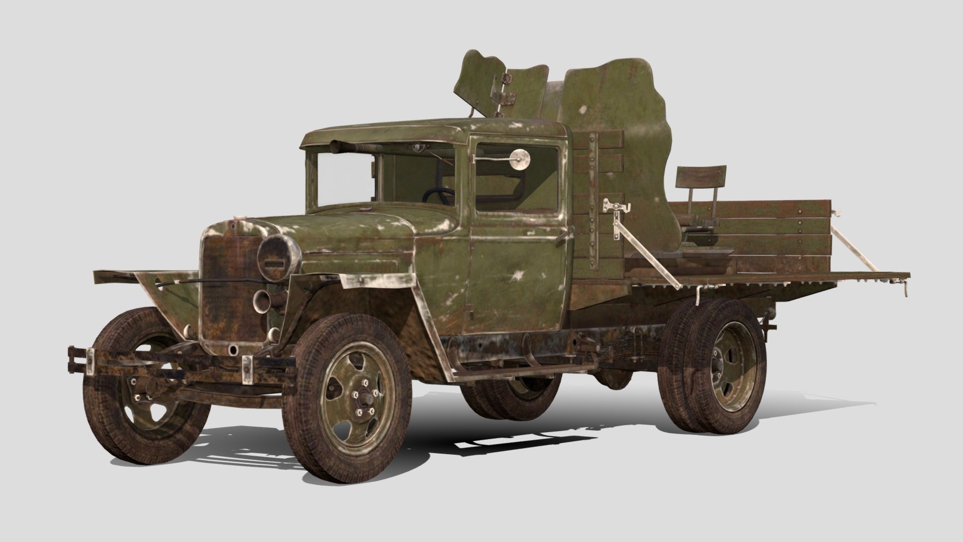 GAZ-MM 72-K - Download Free 3D model by OUTPISTON [1b9a6af] - Sketchfab