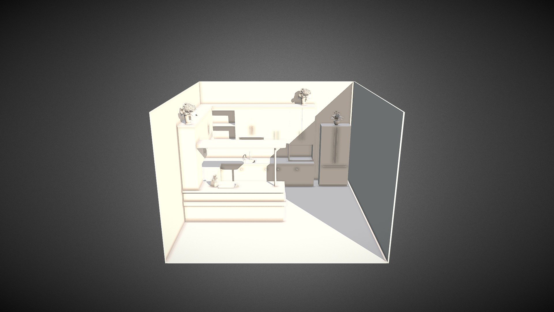 kitchen interoir - 3D model by Anbu Sivaalagan (@anbusivaalagan ...