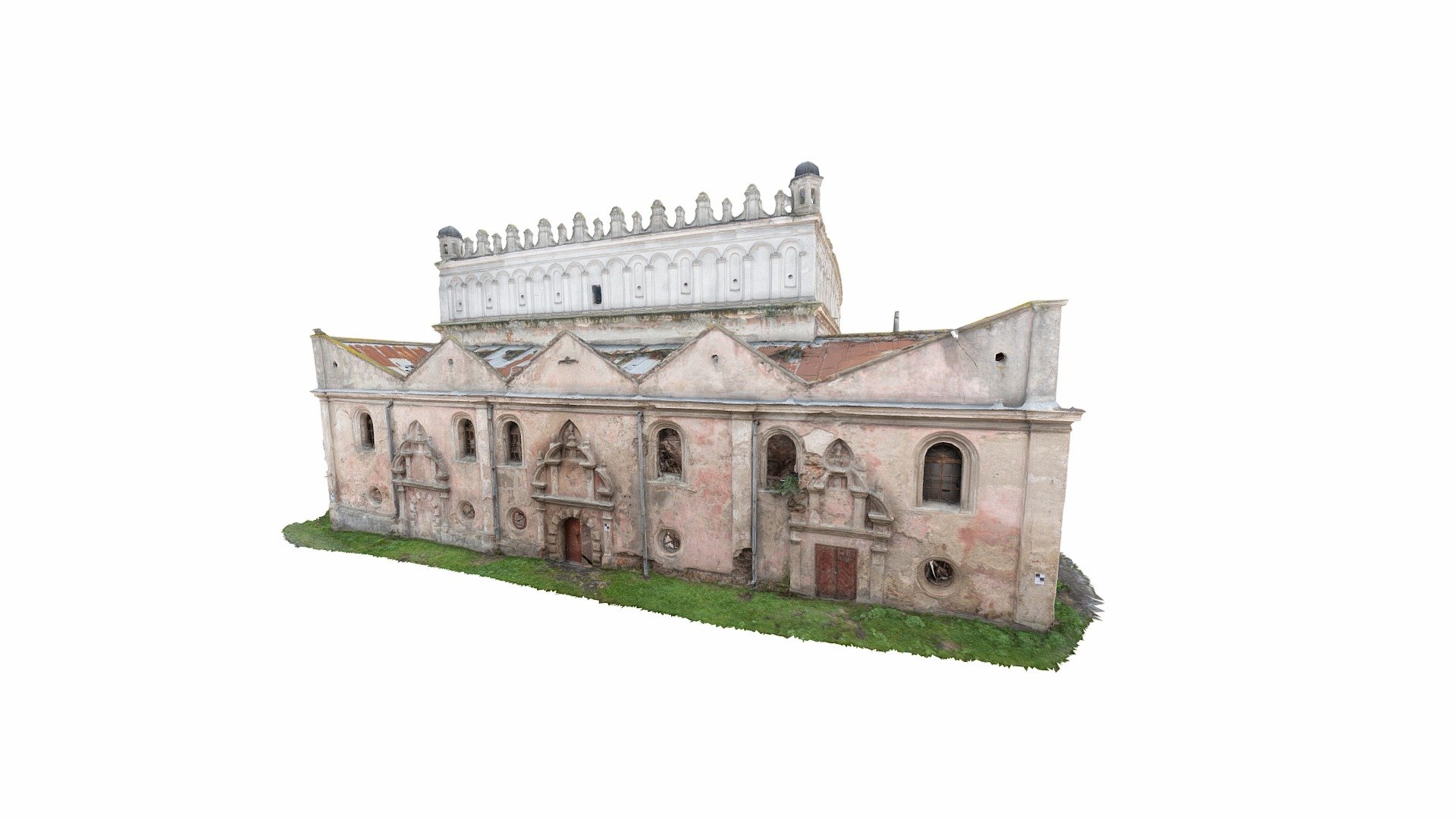 Zhovkva Synagogue - 3D model by SKEIRON [1ba058d] - Sketchfab