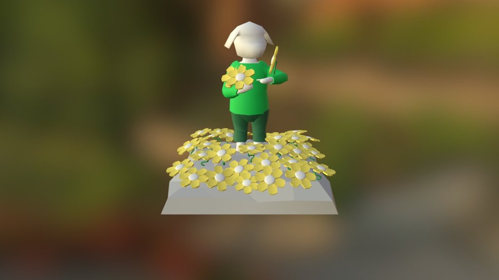 Undertale-Asriel＆Flowey - 3D model by 1041448012 [1ba1543] - Sketchfab