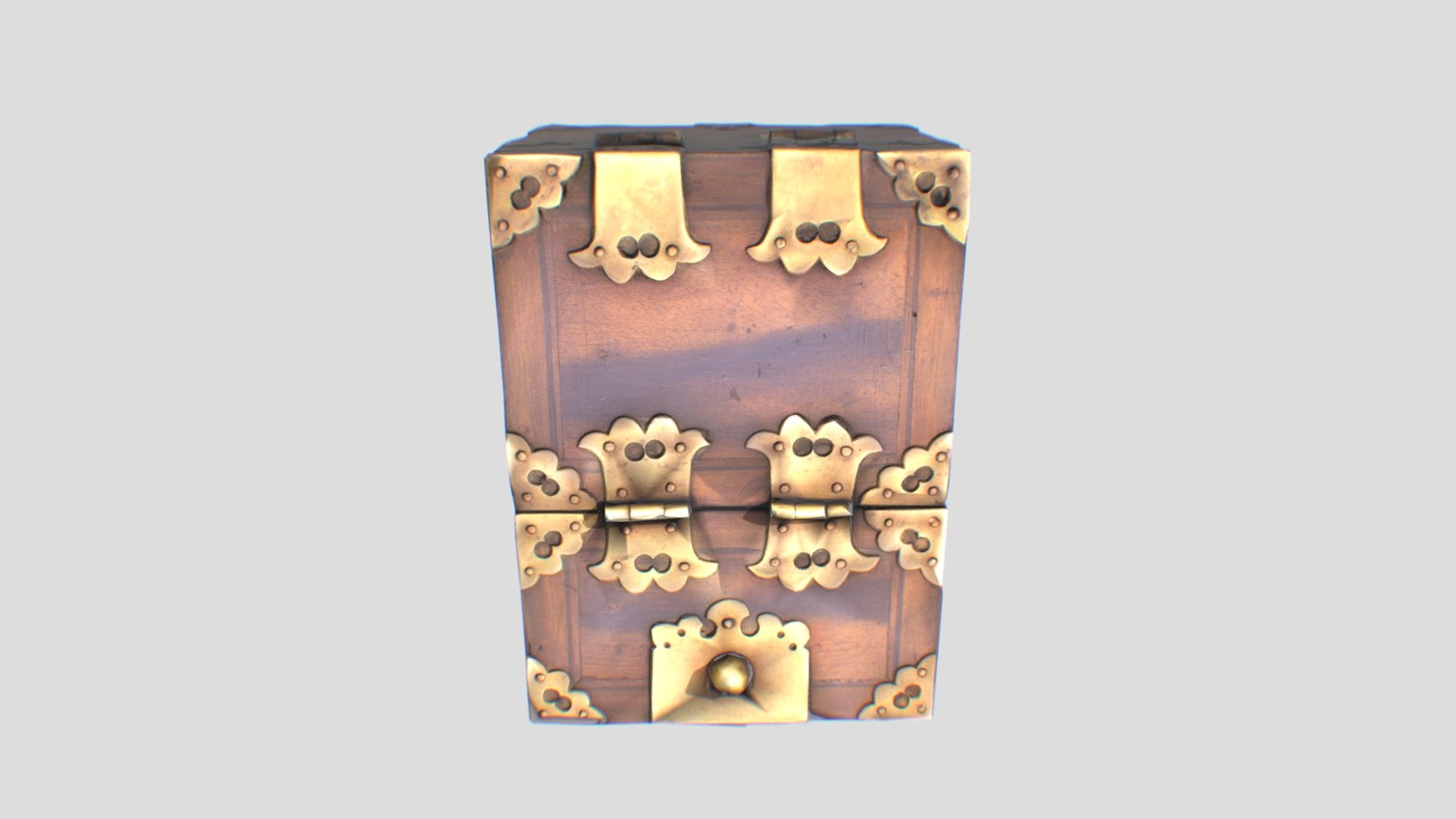 KCDF-경대(Mirror Stand Comb Box) - Download Free 3D model by Korea Craft ...
