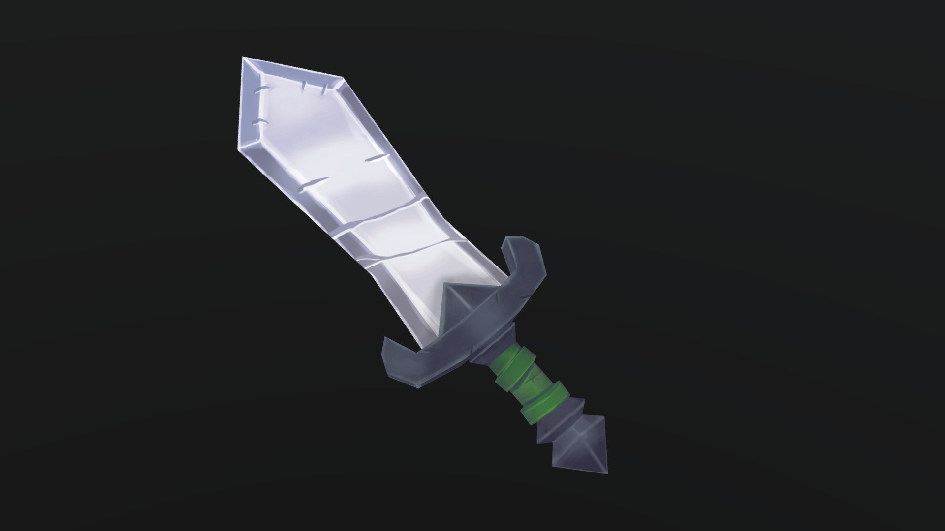 Hand painted Iron sword - 3D model by dancingwendigos [1ba3faf] - Sketchfab