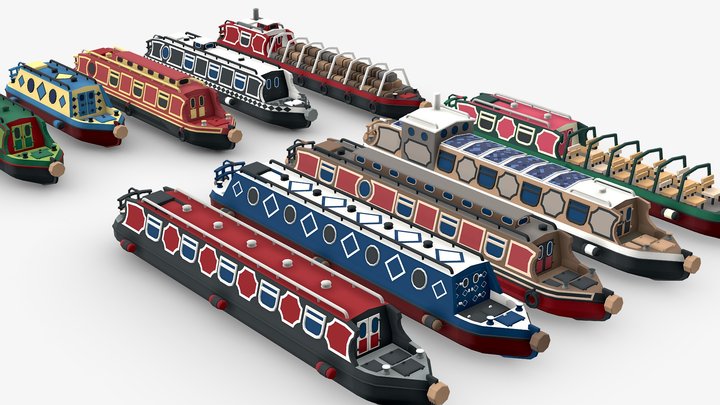 Barge 3D models - Sketchfab