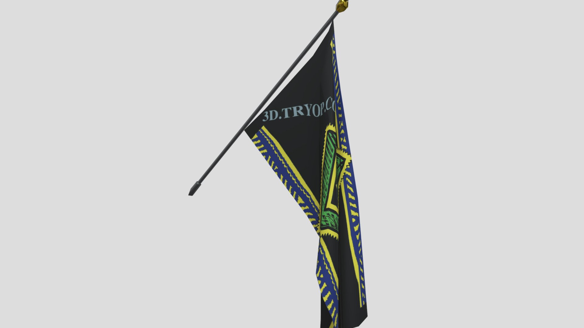 Wall Flag - Download Free 3D model by dudecon [1baa4a5] - Sketchfab