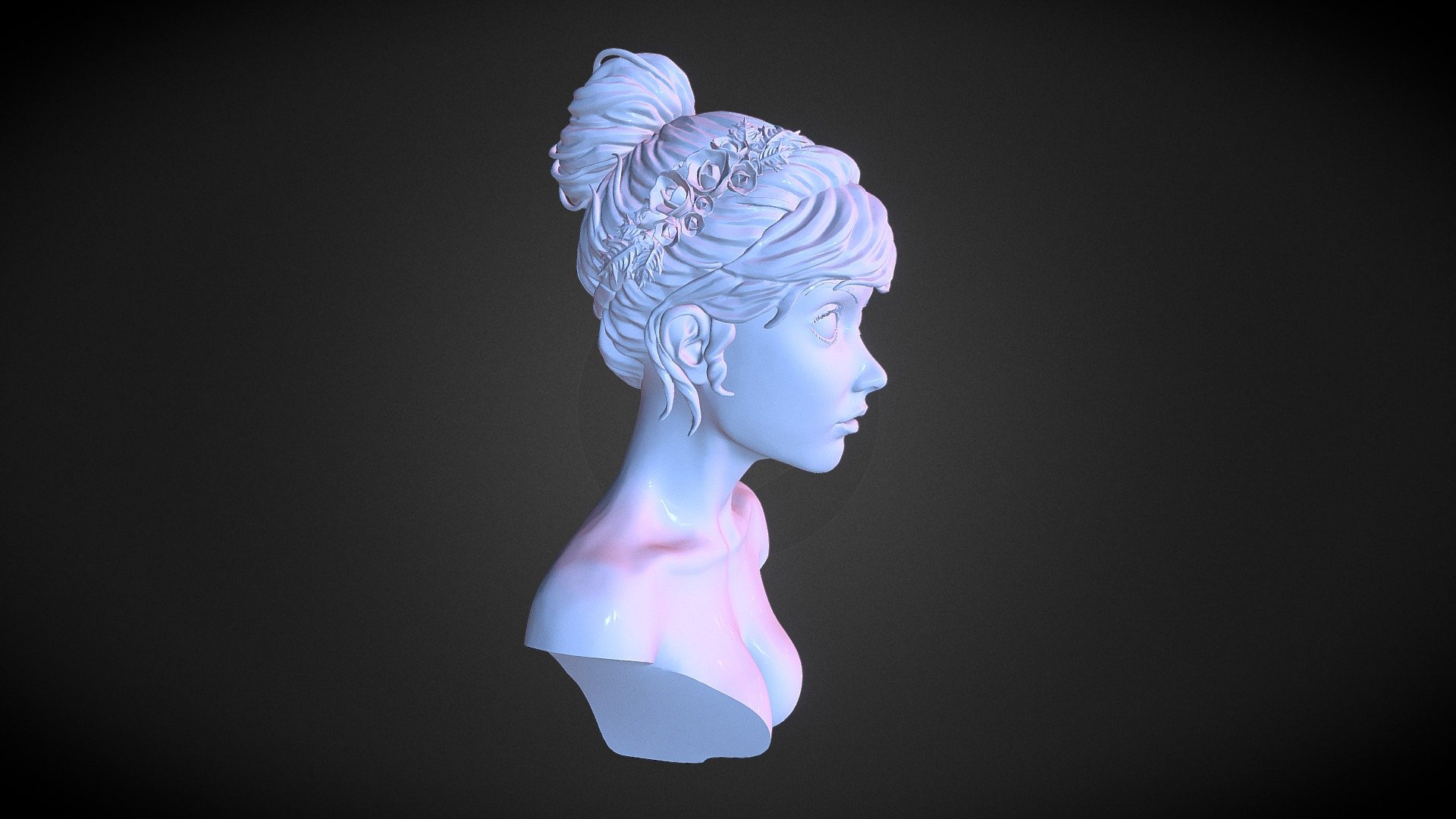 Female Head Sculpt - 3D model by Shannon Lau (@shannon) [1bab144 ...