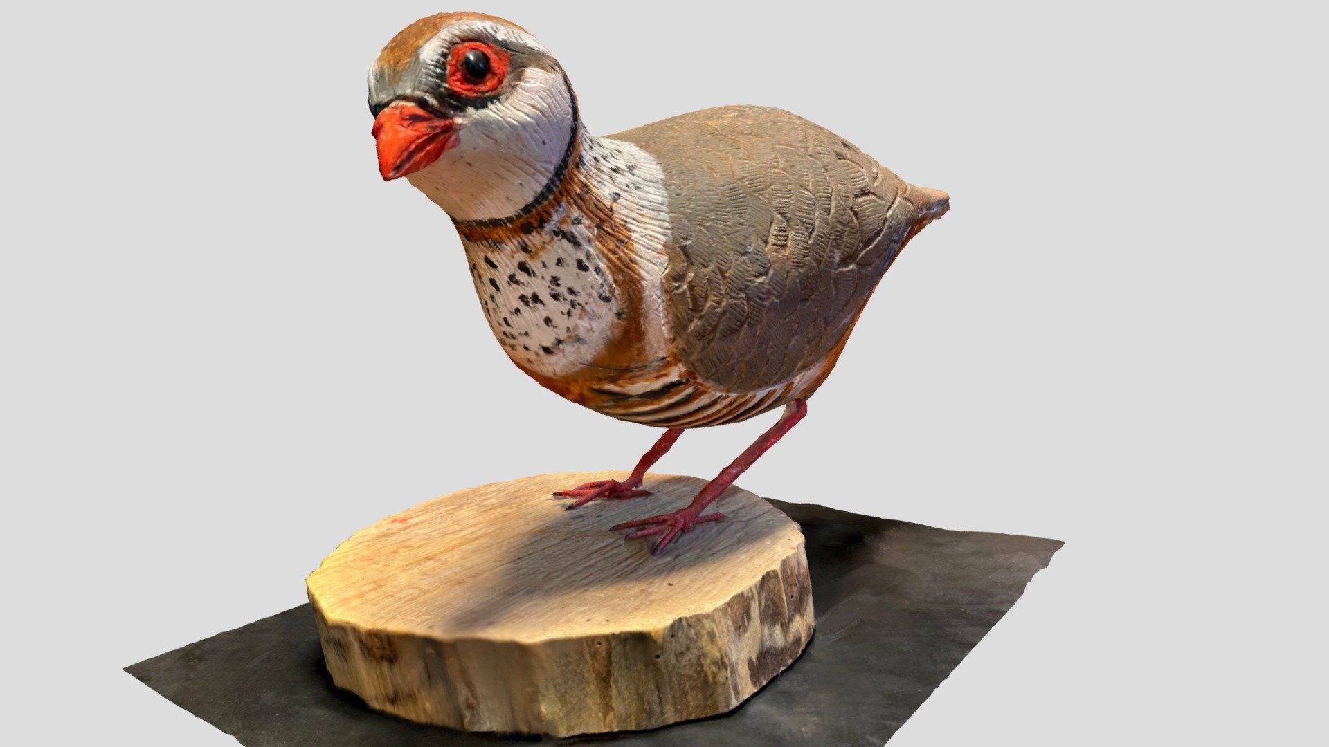 A wooden hand carved partridge - Buy Royalty Free 3D model by ...