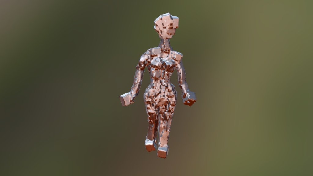 cube lady - 3D model by fvrmvn [1bae1ed] - Sketchfab