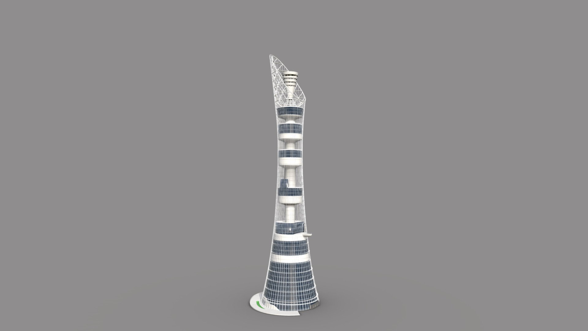 Aspire Tower Qatar-doha - Buy Royalty Free 3D model by 1Quad (@1.Quad ...