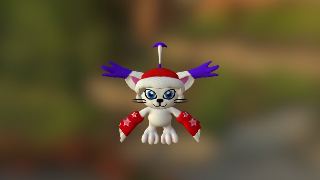 Gatomon Christmas Edition - Download Free 3D model by xeratdragons ...