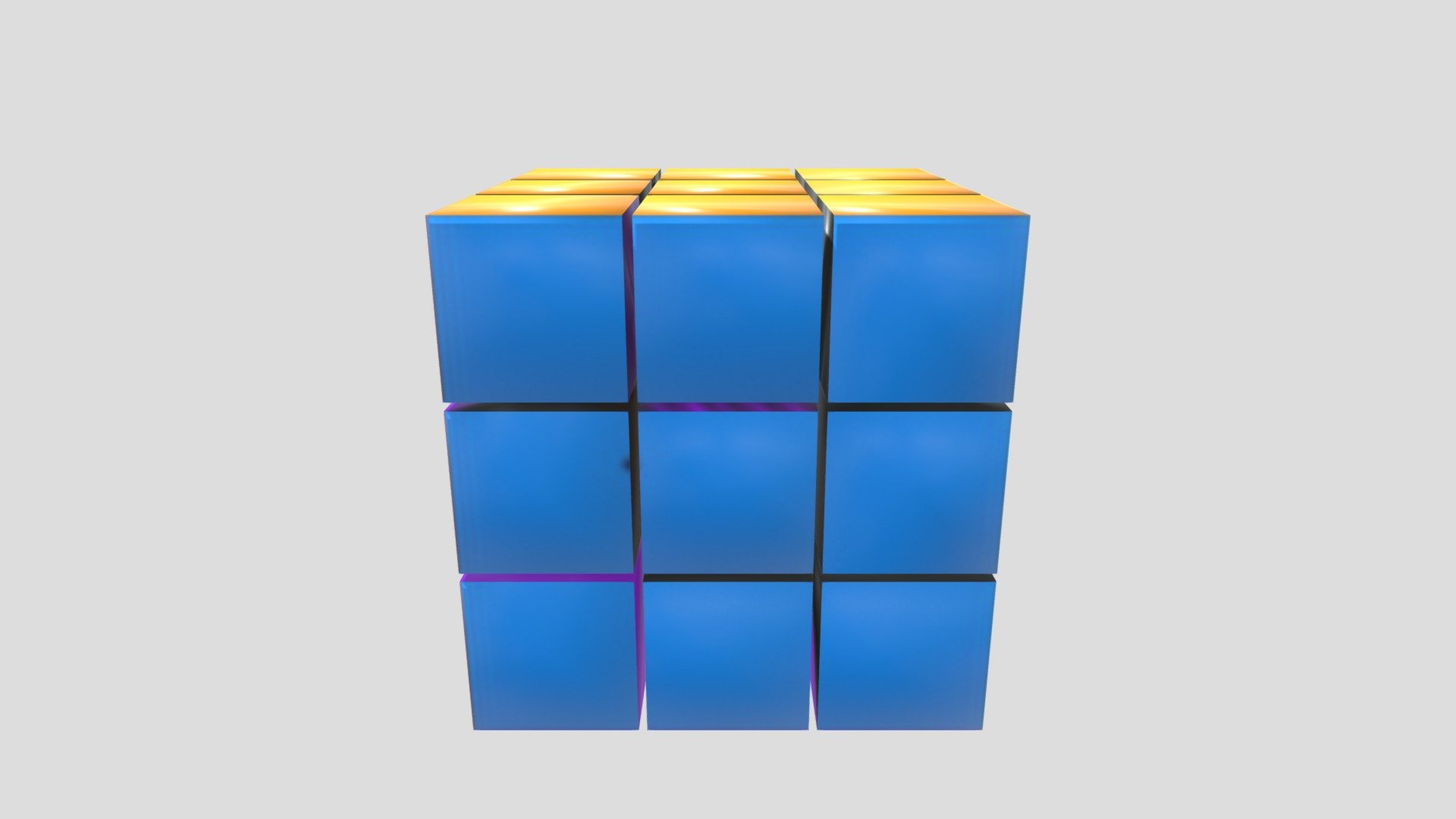 Rubix Cube (Completed) - 3D model by JakeB (@C809356) [1bb2a24] - Sketchfab