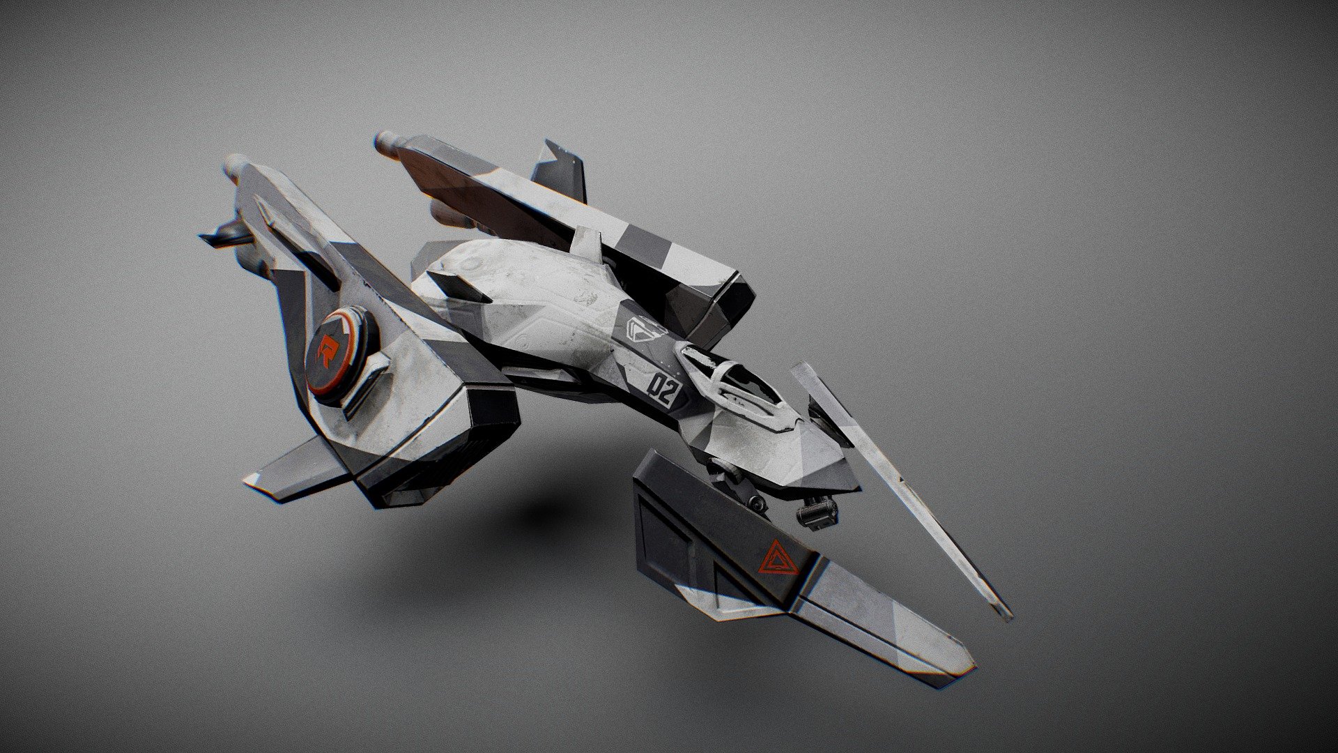 Sci Fi Jet Fighter - Buy Royalty Free 3D model by Alex Coicea ...