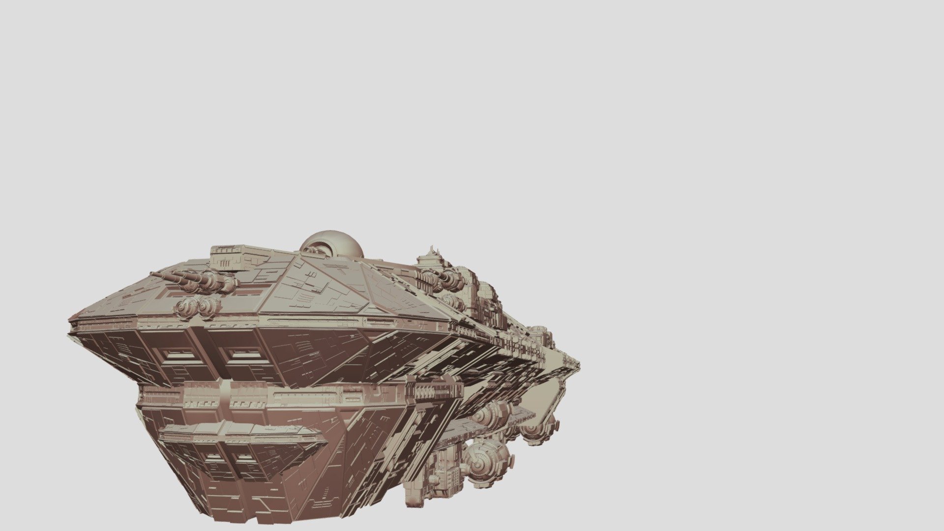 Capital Ship 2 - Download Free 3D model by Steven Kilby (@boldheadboy ...