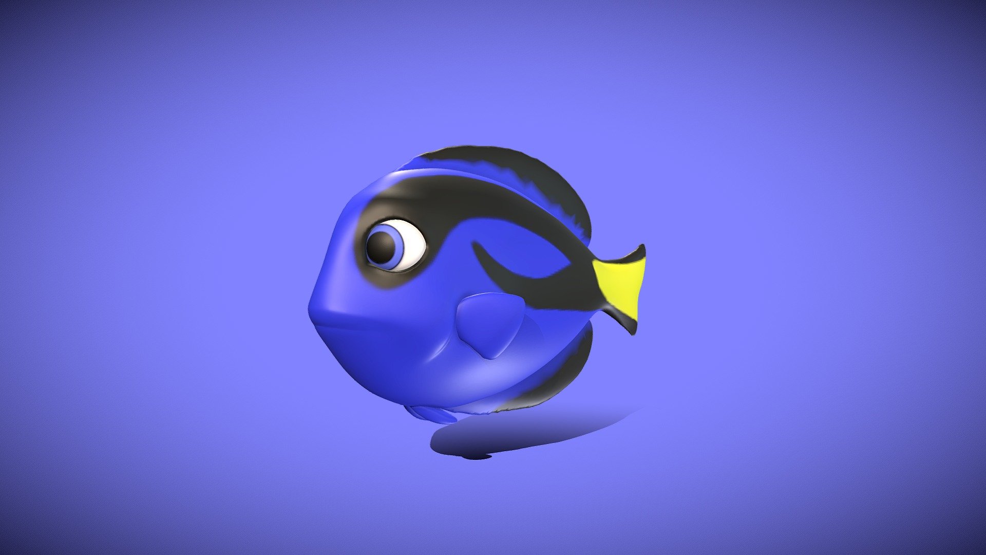 Fishes_ Little_ Tang Blue_1_ Base - Download Free 3D model by ...