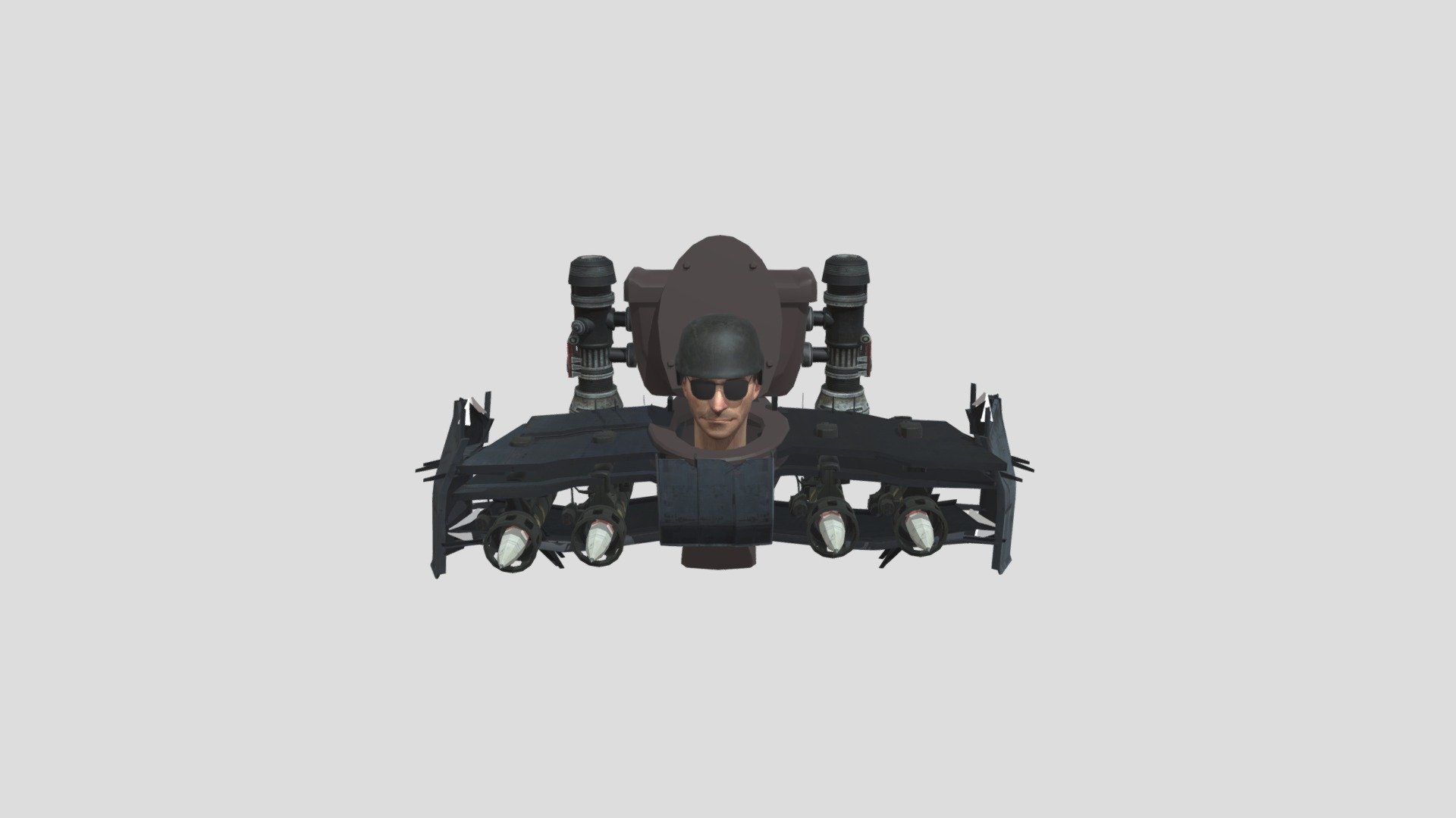 Jetpack rocket launcher toilet - Download Free 3D model by VesT (@dog ...