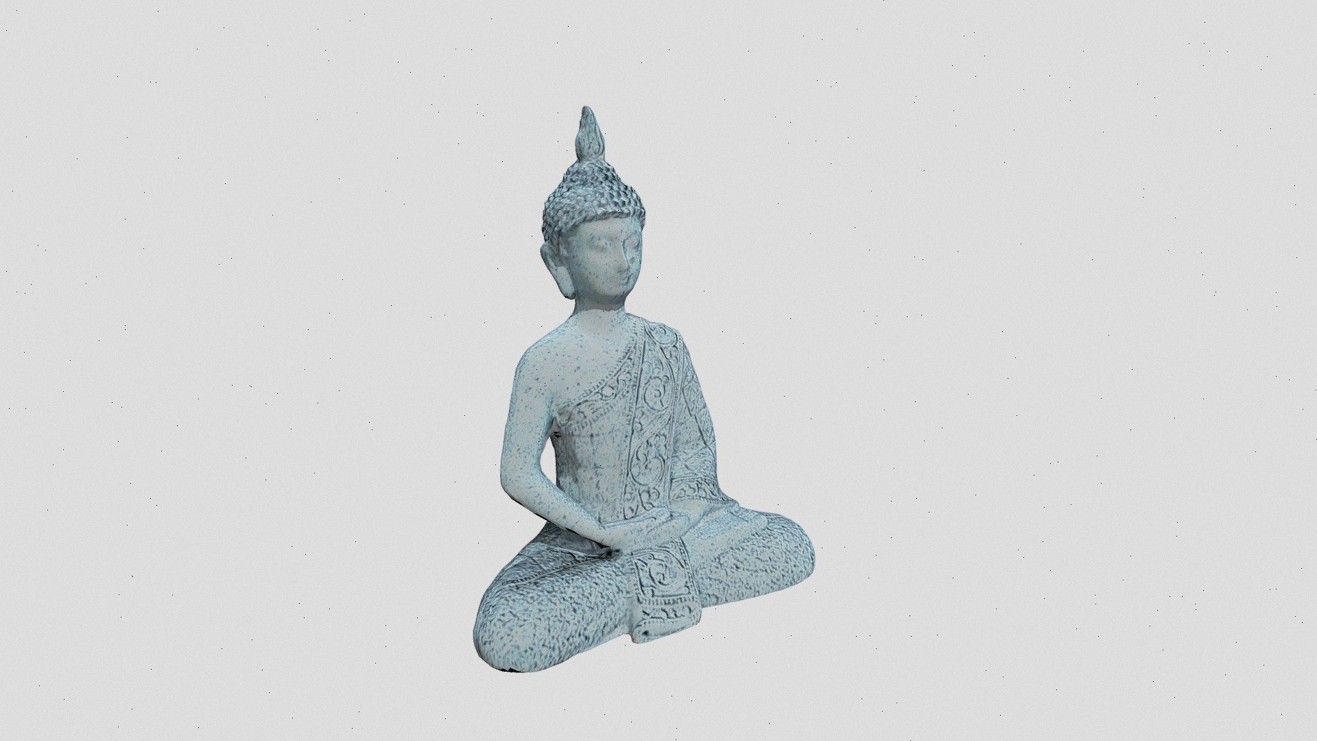 Grey stone buddha statue - Download Free 3D model by Weitblick.ai ...