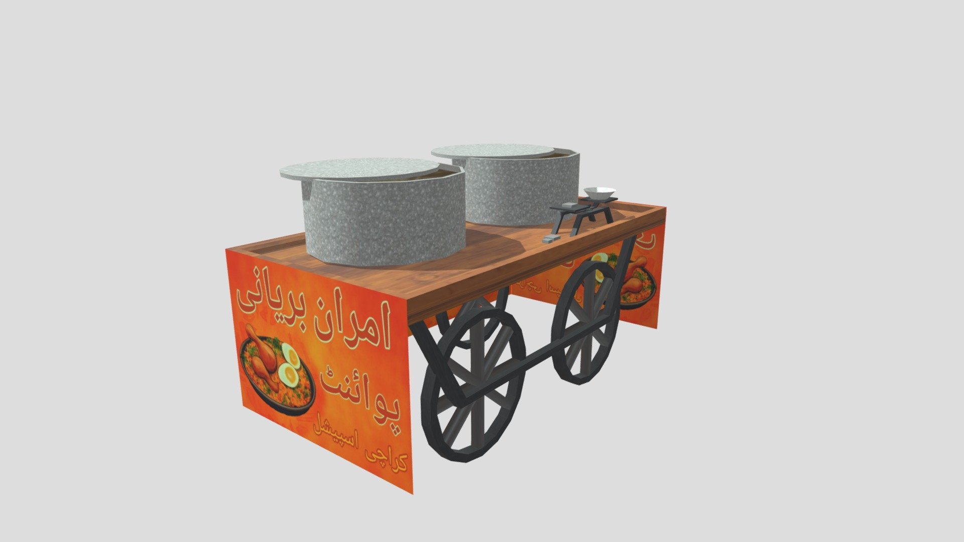 biryani_stall - 3D model by ALVID GD (@ALVID_GD) [1bbbb8c] - Sketchfab
